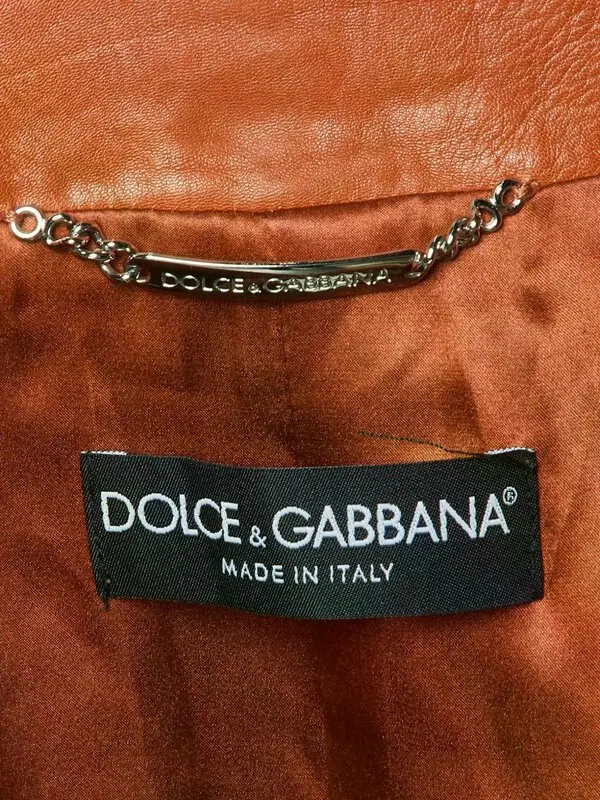 Dolce & Gabbana Zip-up Leather Jacket