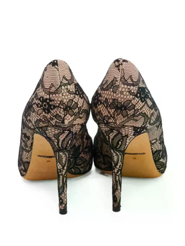 Dolce & Gabbana Black Lace Pumps