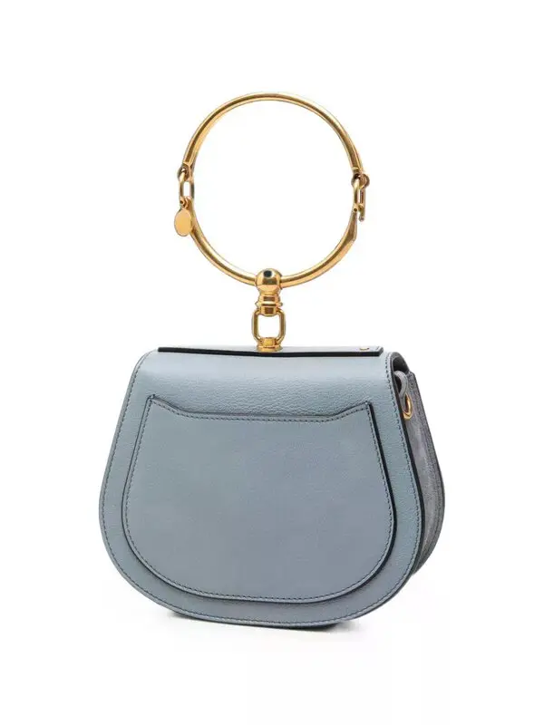 Chloé 2018 Small Leather Nile Bracelet Satchel - Blue