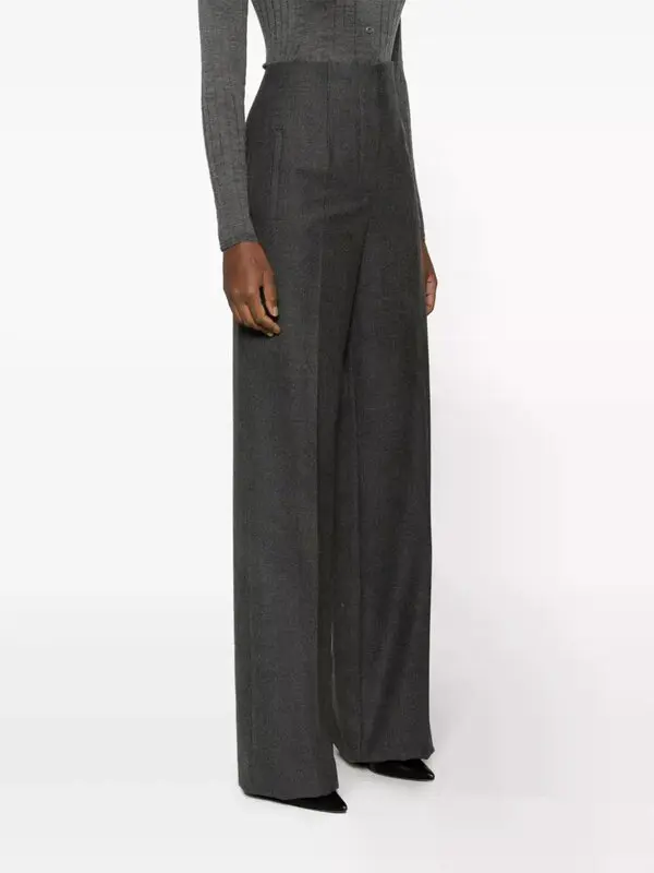 Alberta Ferretti Virgin Wool Wide-leg Trousers