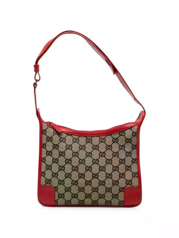 Gucci 2000-2015 Gg Canvas Shoulder Bag - Red