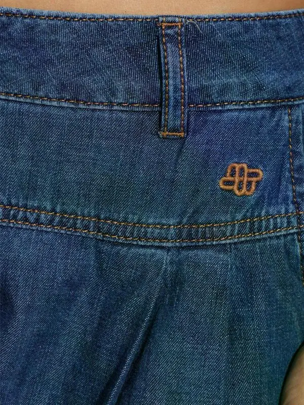 Munthe Pleated Wide-leg Jeans