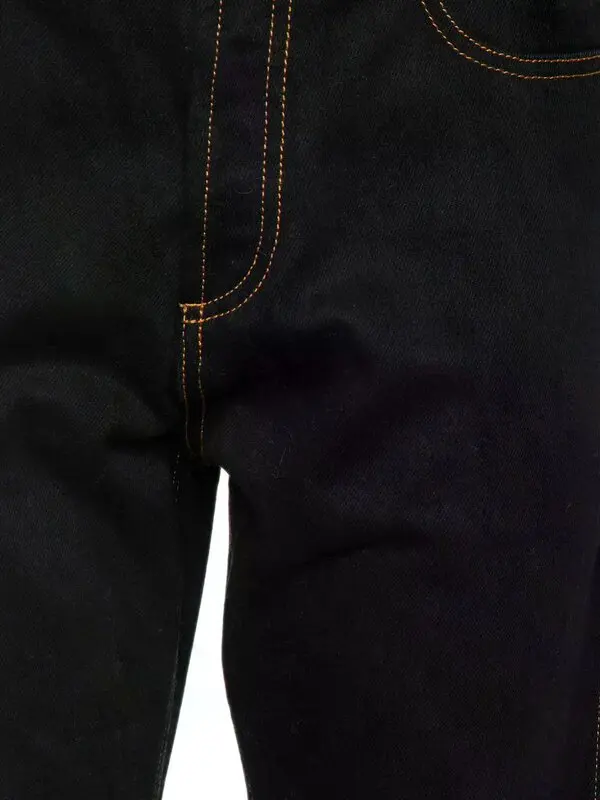 Dior Cotton Cropped Jeans With Contrast Stitching
