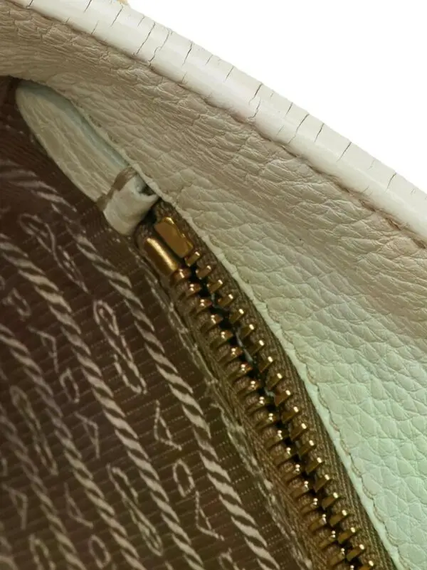 Prada Medium Canapa Studded Two-way Handbag