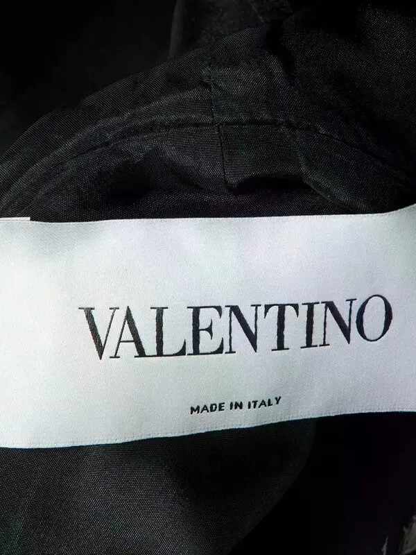 Valentino Garavani Graphic Print Hooded Mini Dress