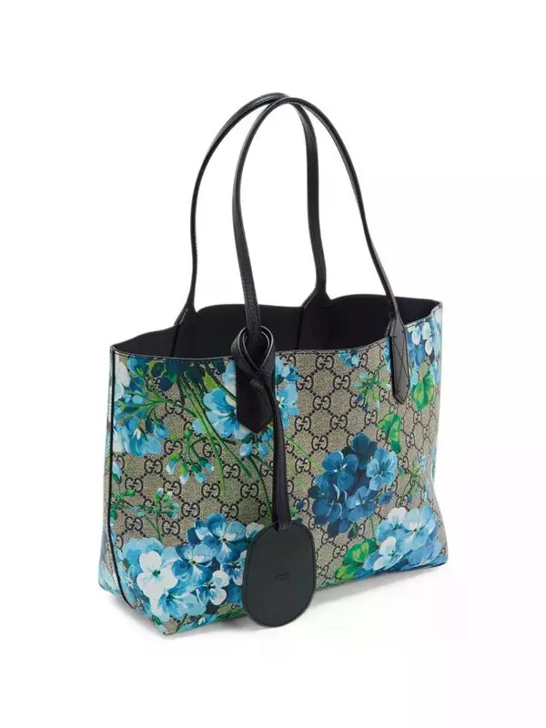 Gucci Blooms Gg Supreme Reversible Tote Bag