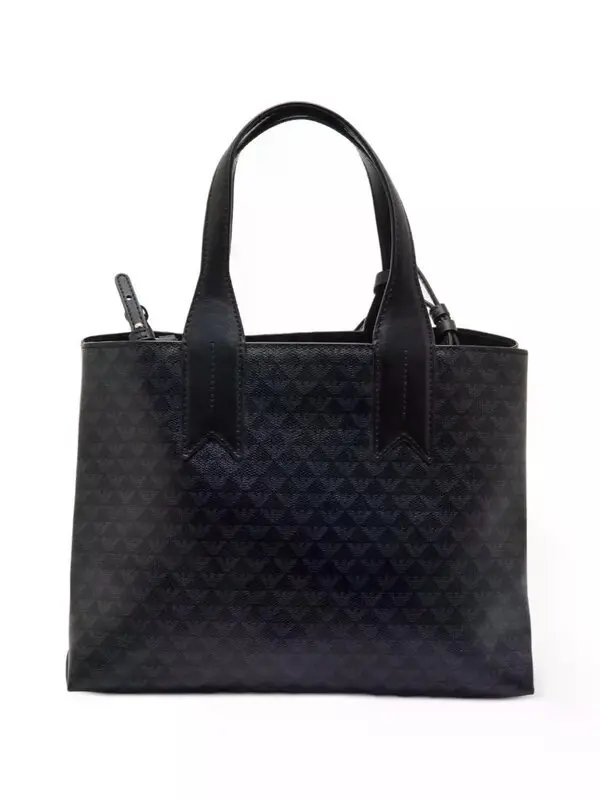 Emporio Armani Logo-charm Tote Bag - Black