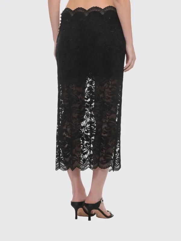 Rabanne Low-waisted Lace Midi Pencil Skirt