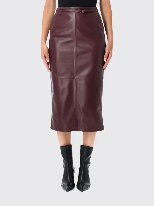 Alberta Ferretti Leather Pencil Skirt