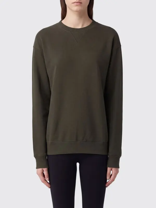 JIL SANDER Dropped-shoulder Cotton Crewneck Sweatshirt - Green