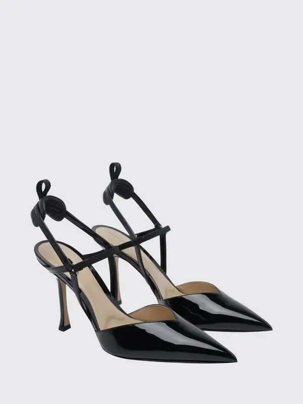 Fendi Patent Slingback Heeled Sandals