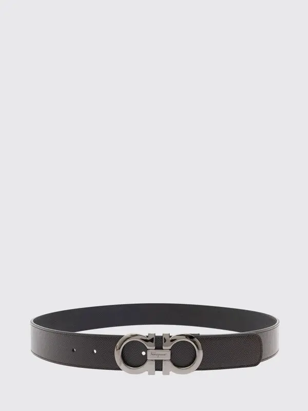 FERRAGAMO Gancini Buckle Belt - Brown