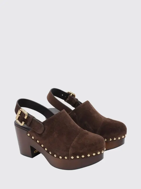 Chloé Studded Heeled Clogs