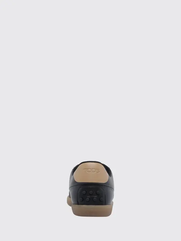TOD'S Paneled Suede And Leather Trainers - Brown