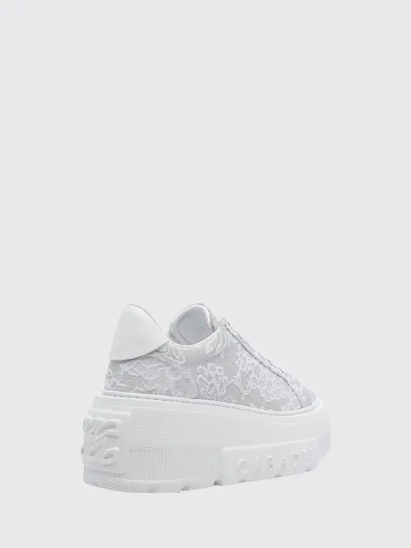 Casadei Lace Trainers - Silver