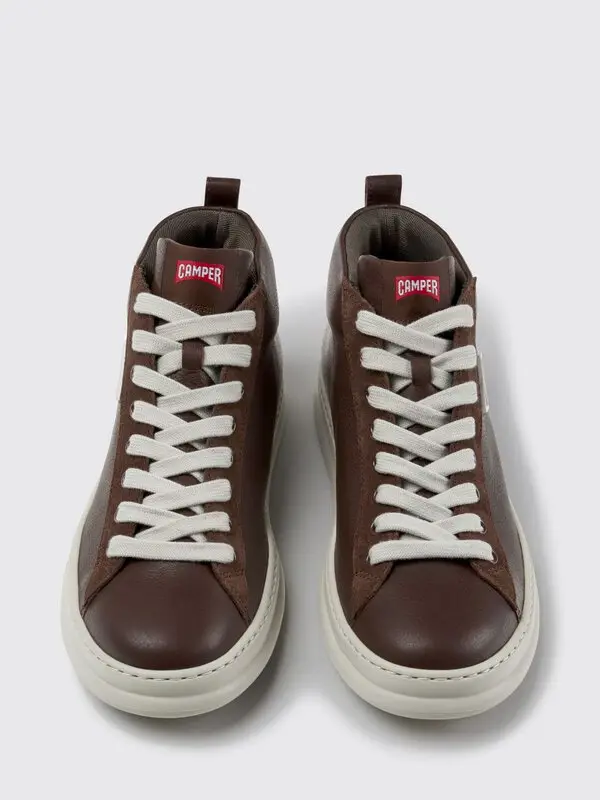 Camper Runner High-top Smooth Leather Sneakers With Xl Extralight® Sole