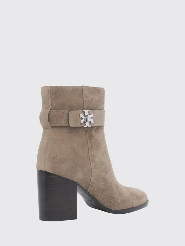 Tory Burch Suede Ankle Boots With Buckle Detail