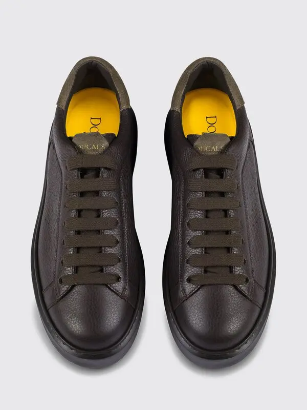 DOUCAL'S Lace-up Leather Trainers
