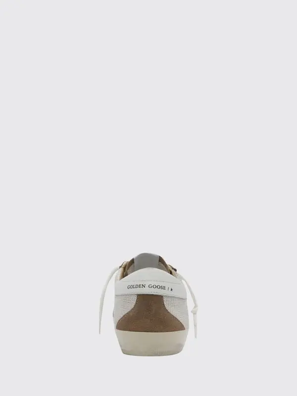 GOLDEN GOOSE Super-star Leather And Suede Sneakers With Distressed Finish - White
