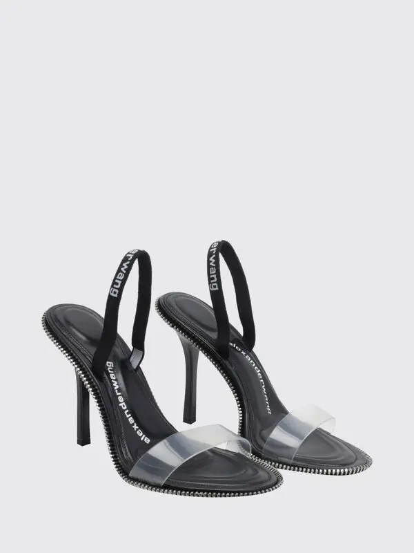 Alexander Wang Stiletto Slingback Sandals With Zip Detailing