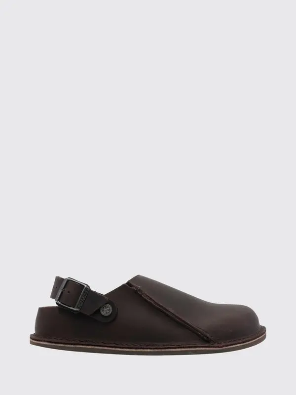 BIRKENSTOCK Lutry Premium Oiled Leather Slingback Mules - Brown