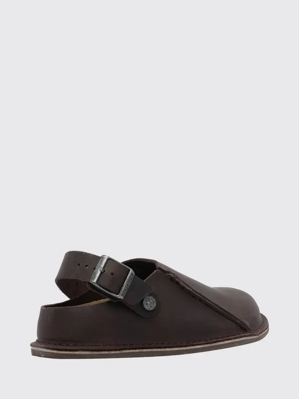 BIRKENSTOCK Lutry Premium Oiled Leather Slingback Mules - Brown