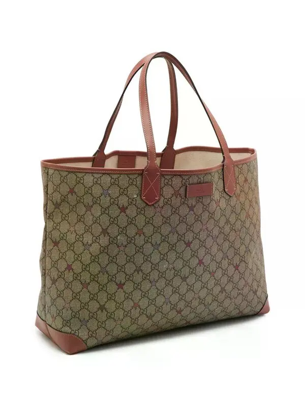 Gucci Gg Supreme Stars Tote Bag - Neutrals