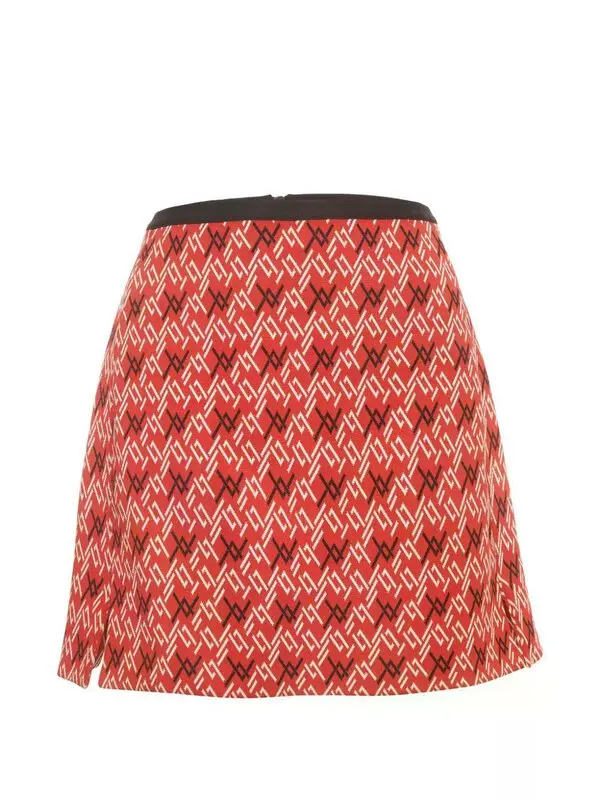 LOUIS VUITTON Patterned A-line Mini Skirt