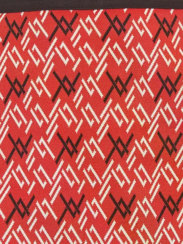 LOUIS VUITTON Patterned A-line Mini Skirt