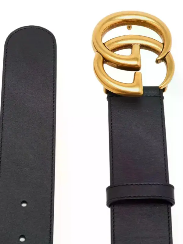 Gucci Gg Marmont Double G Belt - Black