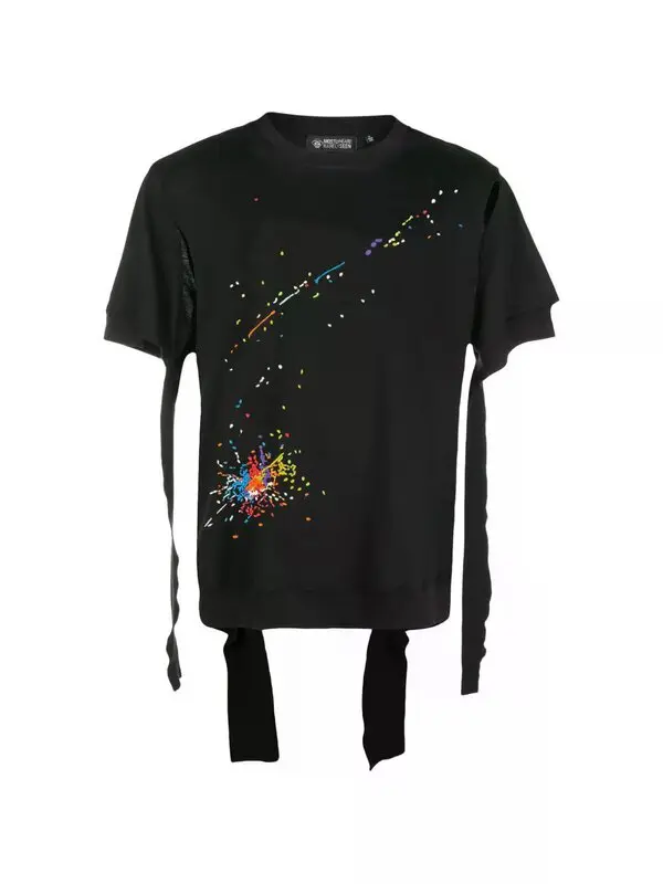 MOSTLY HEARD RARELY SEEN Embroidered Deconstructed T-shirt