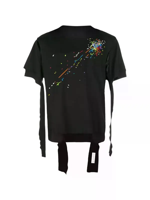 MOSTLY HEARD RARELY SEEN Embroidered Deconstructed T-shirt
