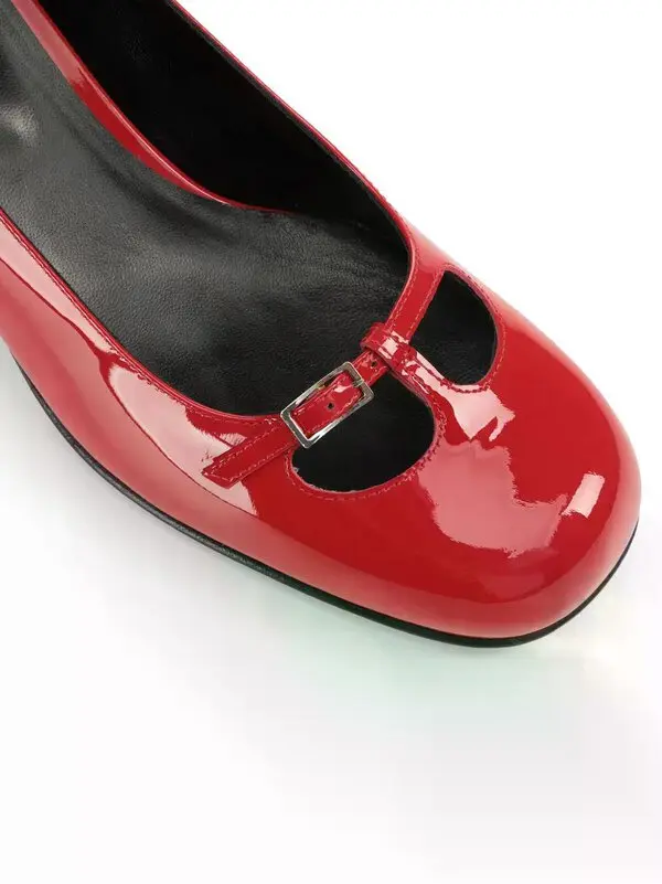 SERGIO ROSSI Calf Leather Patent Pumps