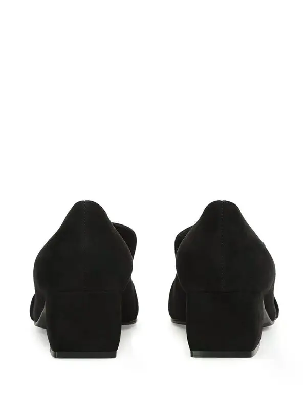 SERGIO ROSSI Buckled Block Heel Pumps