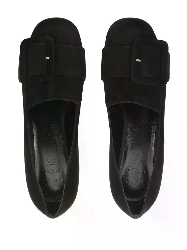 SERGIO ROSSI Buckled Block Heel Pumps