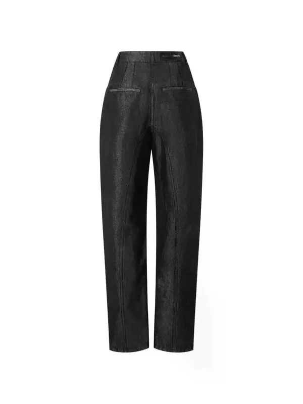 Alberta Ferretti High-waisted Straight-leg Trousers