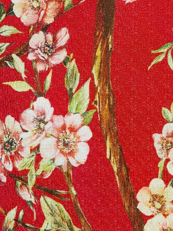 Dolce & Gabbana Cherry Blossom Print Sleeveless Blouse
