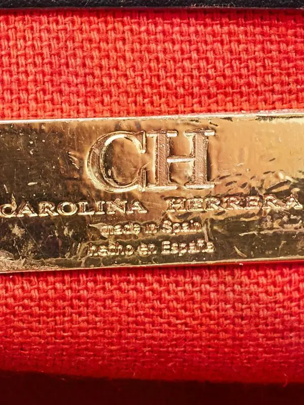 Carolina Herrera Medium Camelot Monogram-embossed Tote Bag
