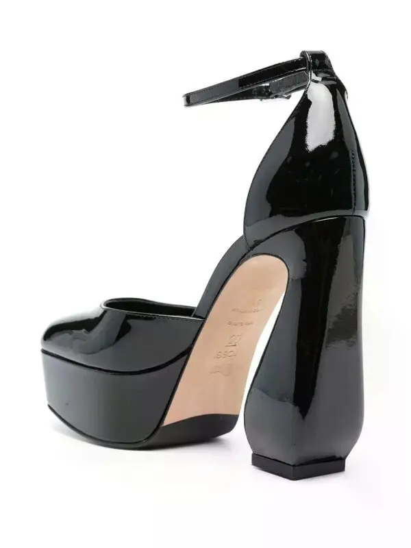 SERGIO ROSSI Calf Leather Glossy Pumps