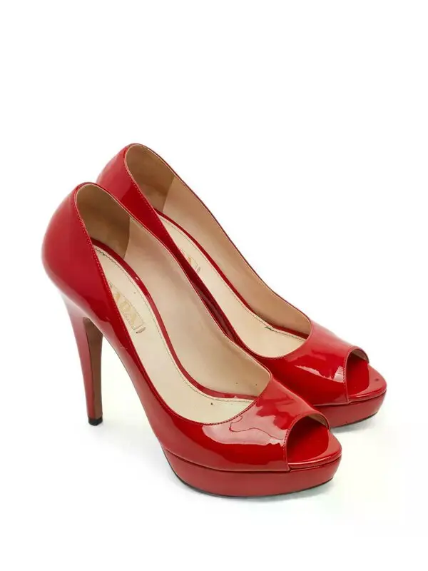Prada Platform Peep-toe Pumps