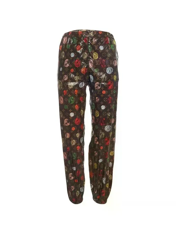 LOUIS VUITTON X Fornasetti Cameo Print Track Pants - Brown