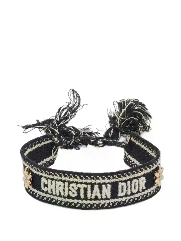 Dior Floral-motif Woven Bracelet