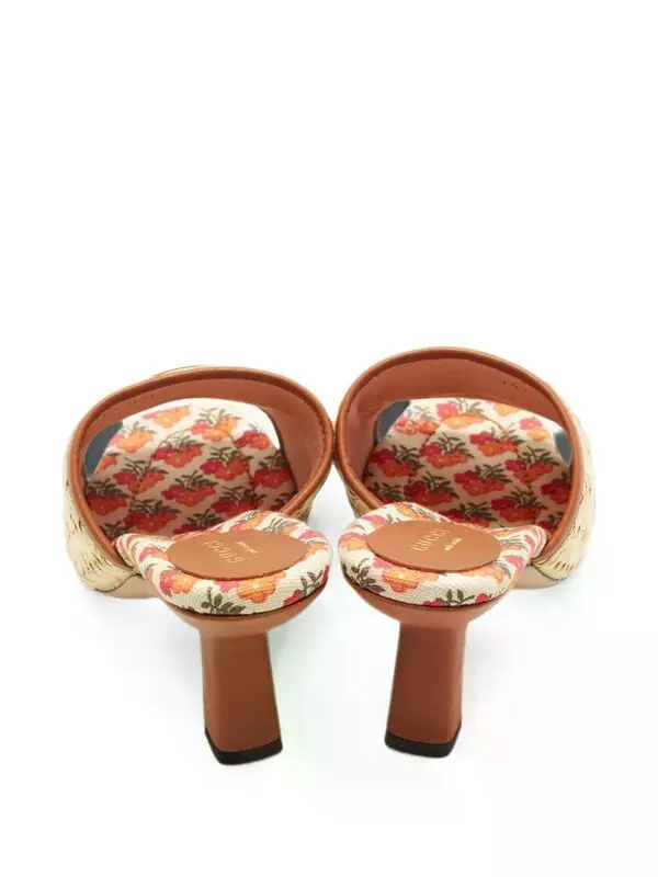 Gucci Interlocking G Raffia Sandals