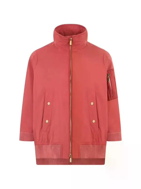 MOORER Zip-up High-neck Jacket