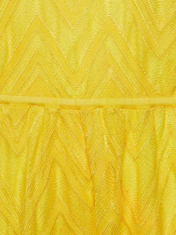 Missoni Chevron Knit Sleeveless Midi Dress