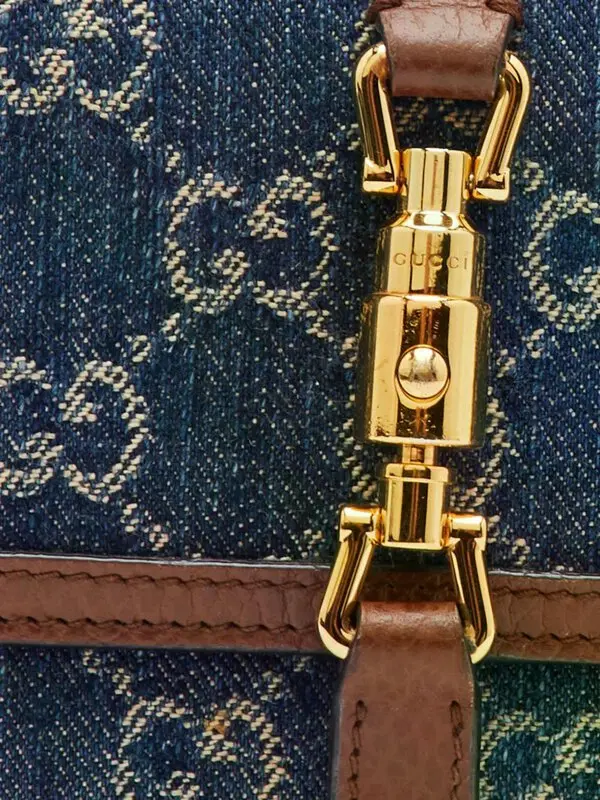 Gucci Jackie 1961 Gg Denim Cross Body Bag
