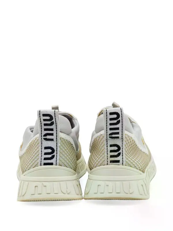 Miu Miu Crystal Embellished Low-top Slip-on Sneakers