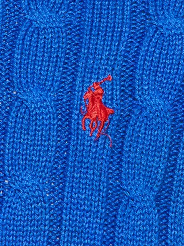 Polo Ralph Lauren Cotton Cable-knit Crew Neck Long Sleeve Sweater
