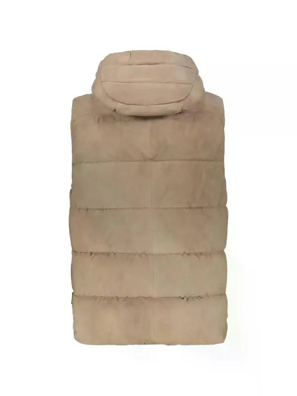 MOORER Fire-ur Padded Leather Gilet