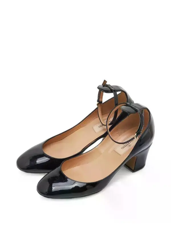 Valentino Garavani Patent Leather Ankle Strap Pumps